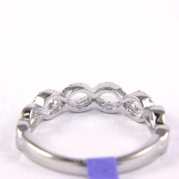 Jewelry | Diamond Weave Pave Ladys Ring Band 14k Wg 25ct | Poshmark